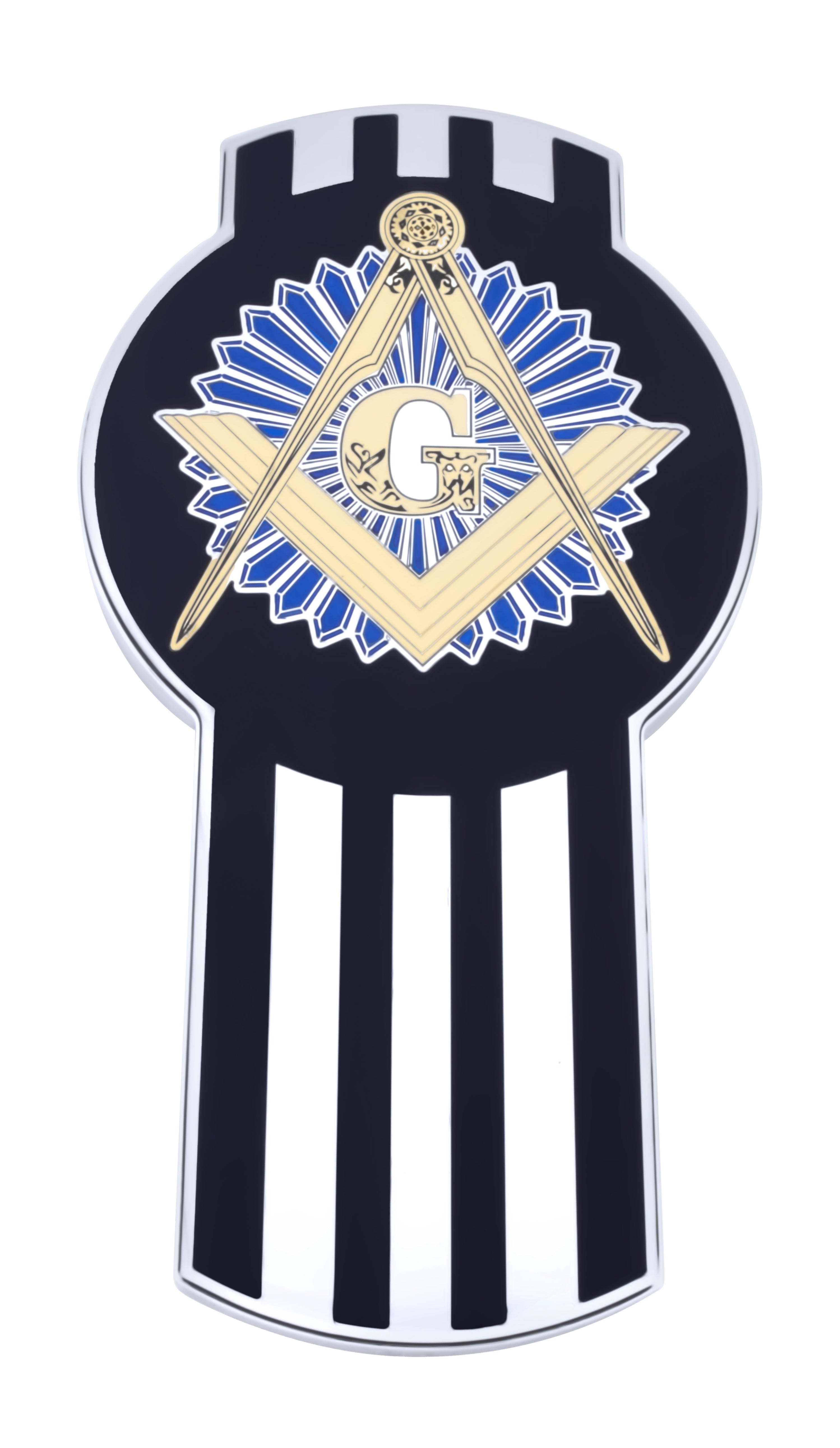 Decorative Masonic Square & Compass - Kenworth Emblem – truck-emblems.com